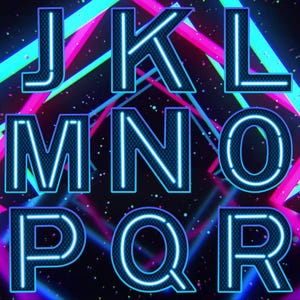 Blue Neon Letters PNG SVG Clipart Bundle, Neon Alphabet, Neon Font Svg ...