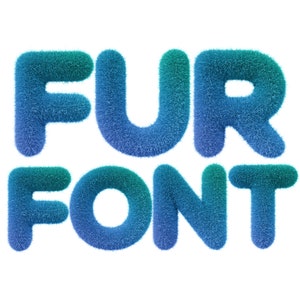 3D Furry Letters Clipart PNG SVG Bundle, Furry Font, Fluffy Alphabet ...
