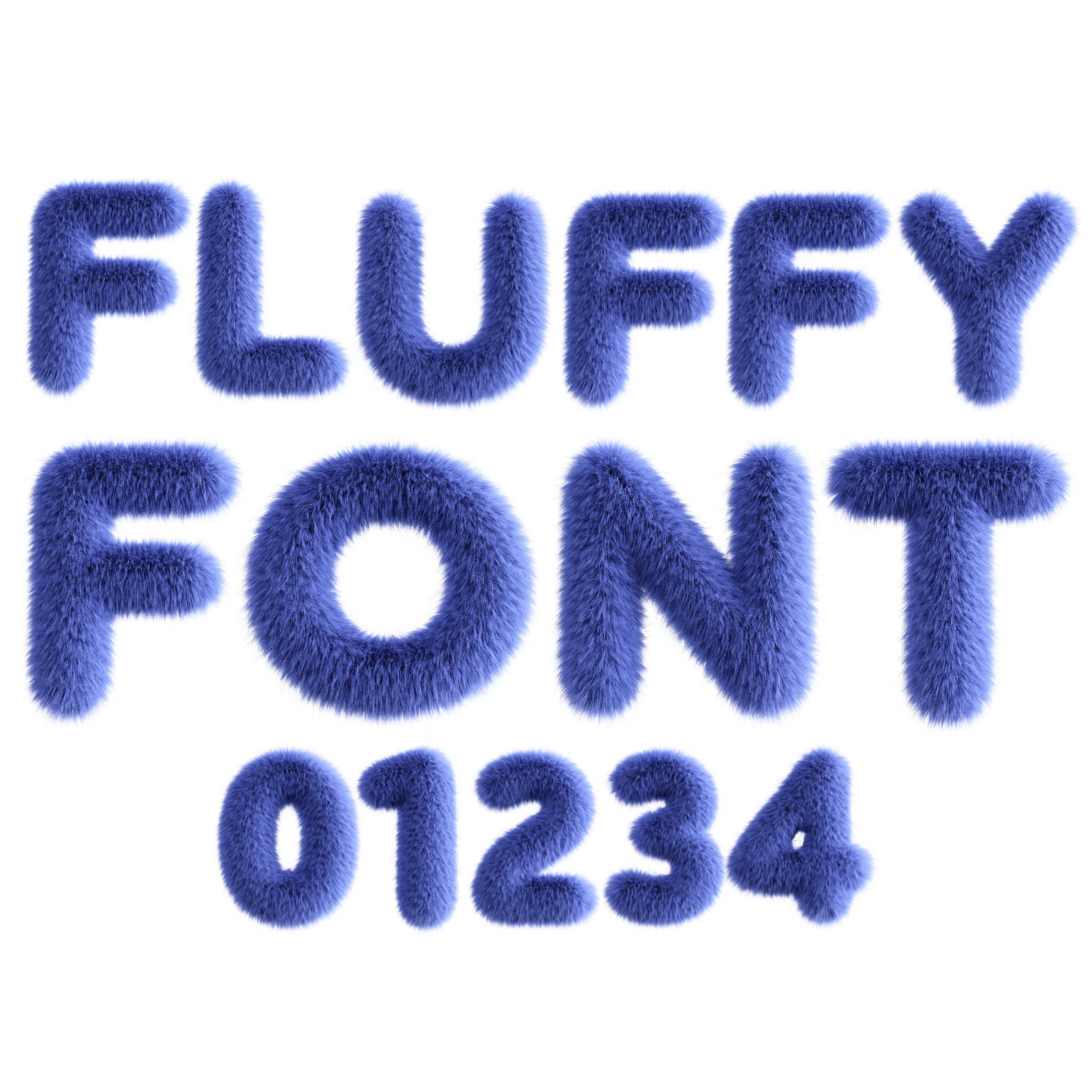 3D Furry Letters Clipart PNG SVG Bundle, Furry Font, Fluffy Alphabet ...