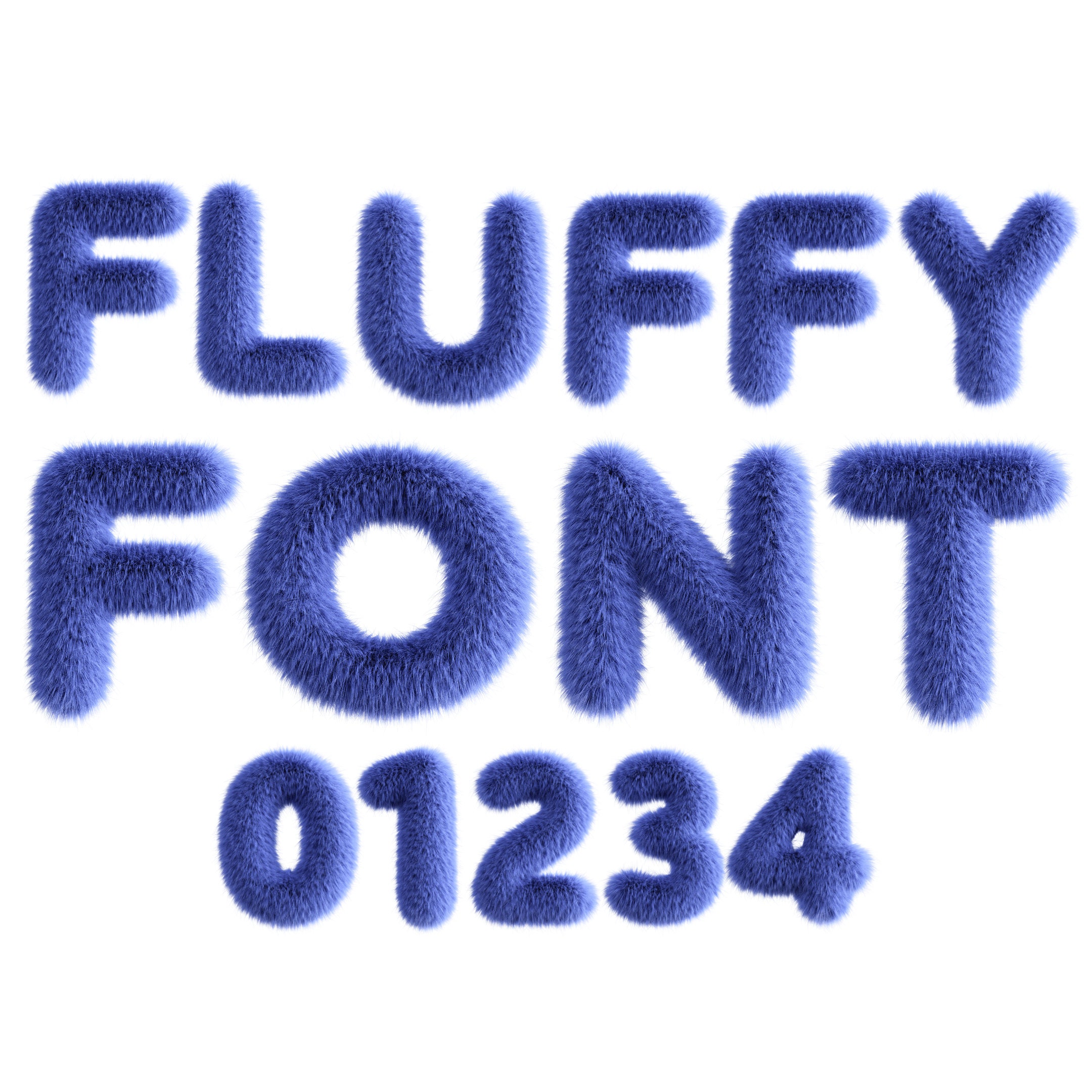 3D Furry Letters Clipart PNG SVG Bundle, Furry Font, Fluffy Alphabet ...