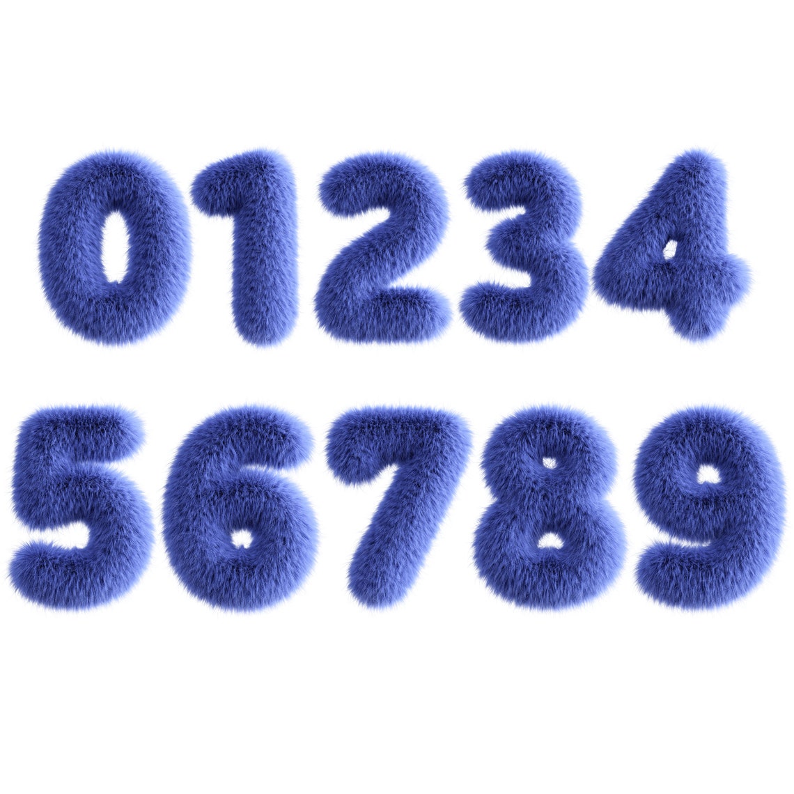 3D Furry Letters Clipart PNG SVG Bundle, Furry Font, Fluffy Alphabet ...
