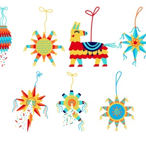 27 Pinata Clipart Bundle SVG PNG JPG Pdf Icons, Cinco De Mayo Clipart ...
