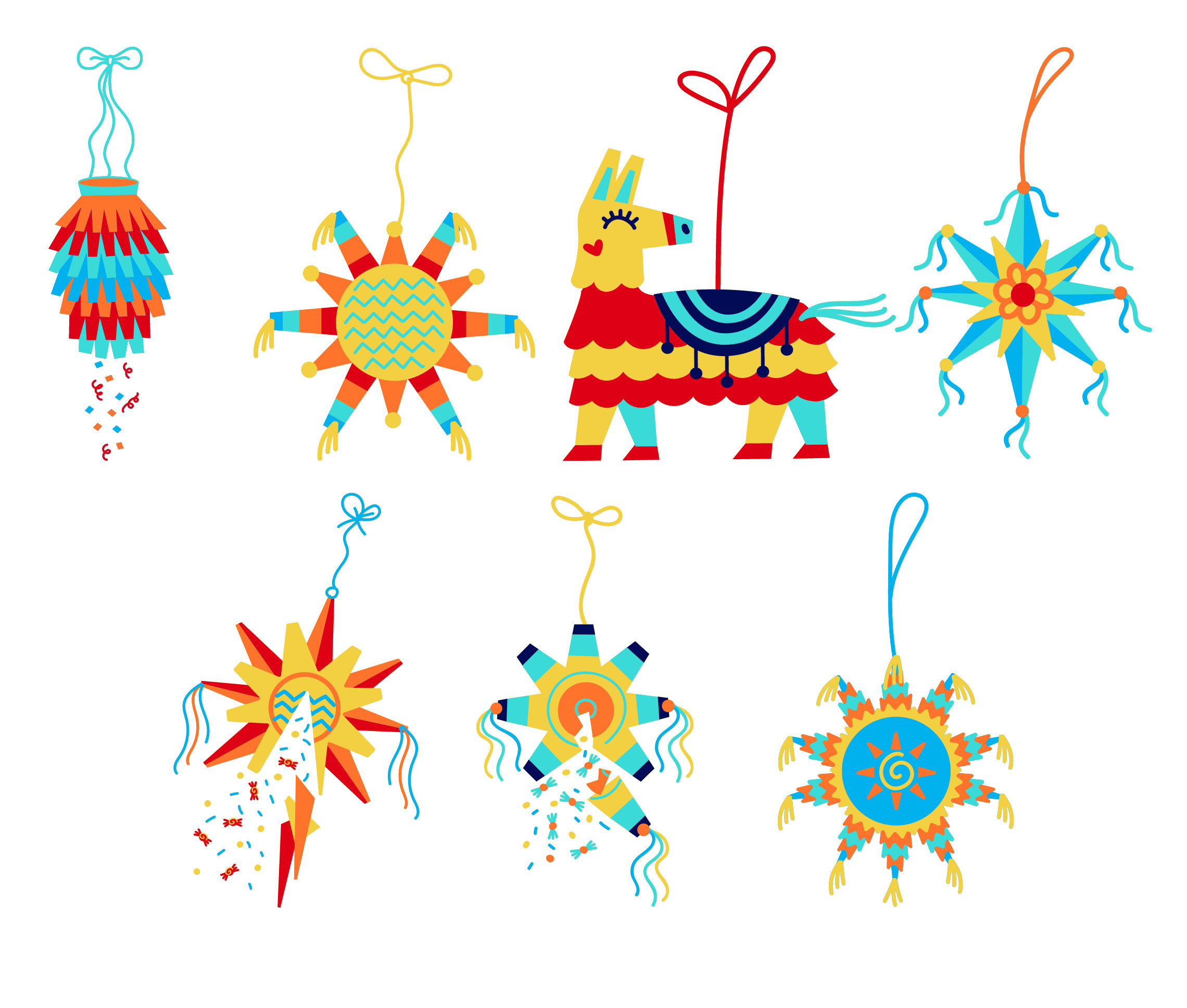 27 Pinata Clipart Bundle SVG PNG JPG Pdf Icons, Cinco De Mayo Clipart ...