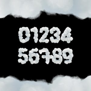 3D Cloud Letters PNG SVG Clipart Bundle, Cloud Alphabet, Cloud Font Svg ...