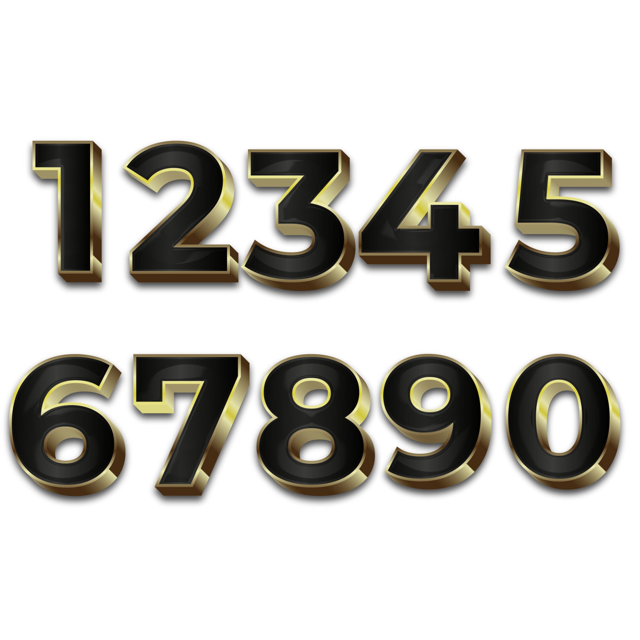 3D Elegant Letters Clipart PNG SVG Bundle, Elegant Font, Elegant ...