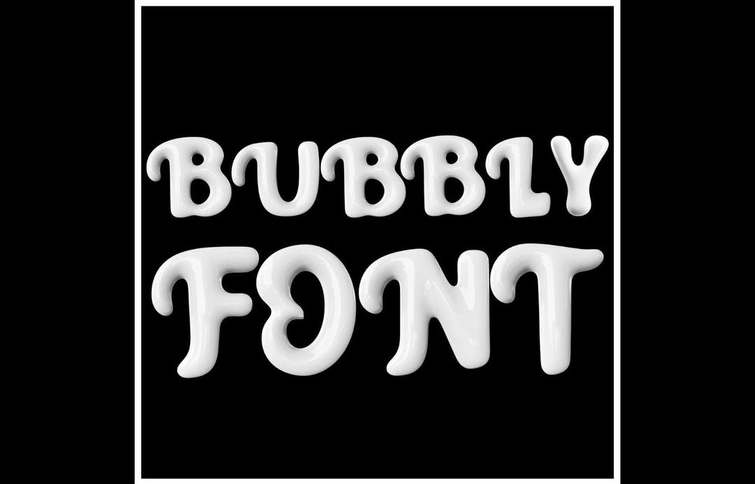 3D Bubbly Letters Clipart PNG SVG Bundle, Bubbly Font, Bubbly Alphabet ...