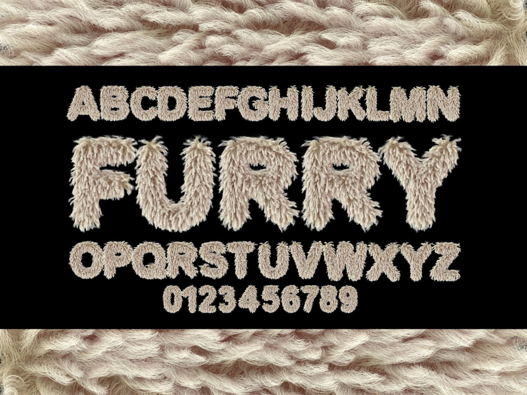 3D Fur Letters Clipart PNG SVG Bundle, Furry Font, Wool Alphabet, 3D ...