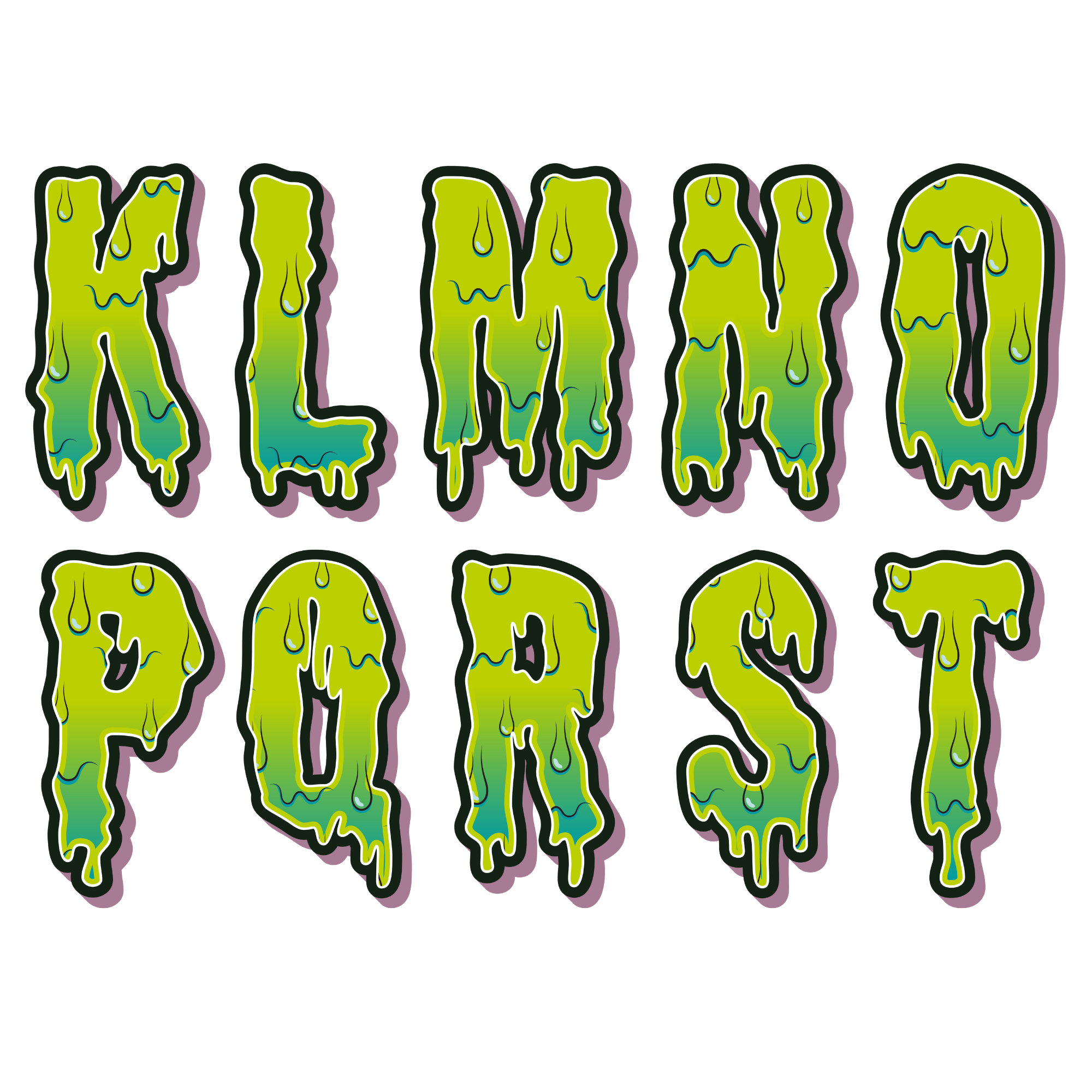 Halloween Letters Clipart PNG SVG Bundle, Halloween Font, Halloween ...