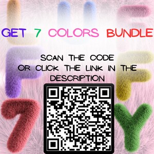 3D Furry Letters Clipart PNG SVG Bundle, Furry Font, Fluffy Alphabet ...