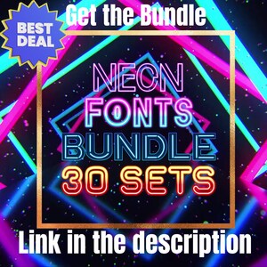 Blue Neon Letters PNG SVG Clipart Bundle, Neon Alphabet, Neon Font Svg ...