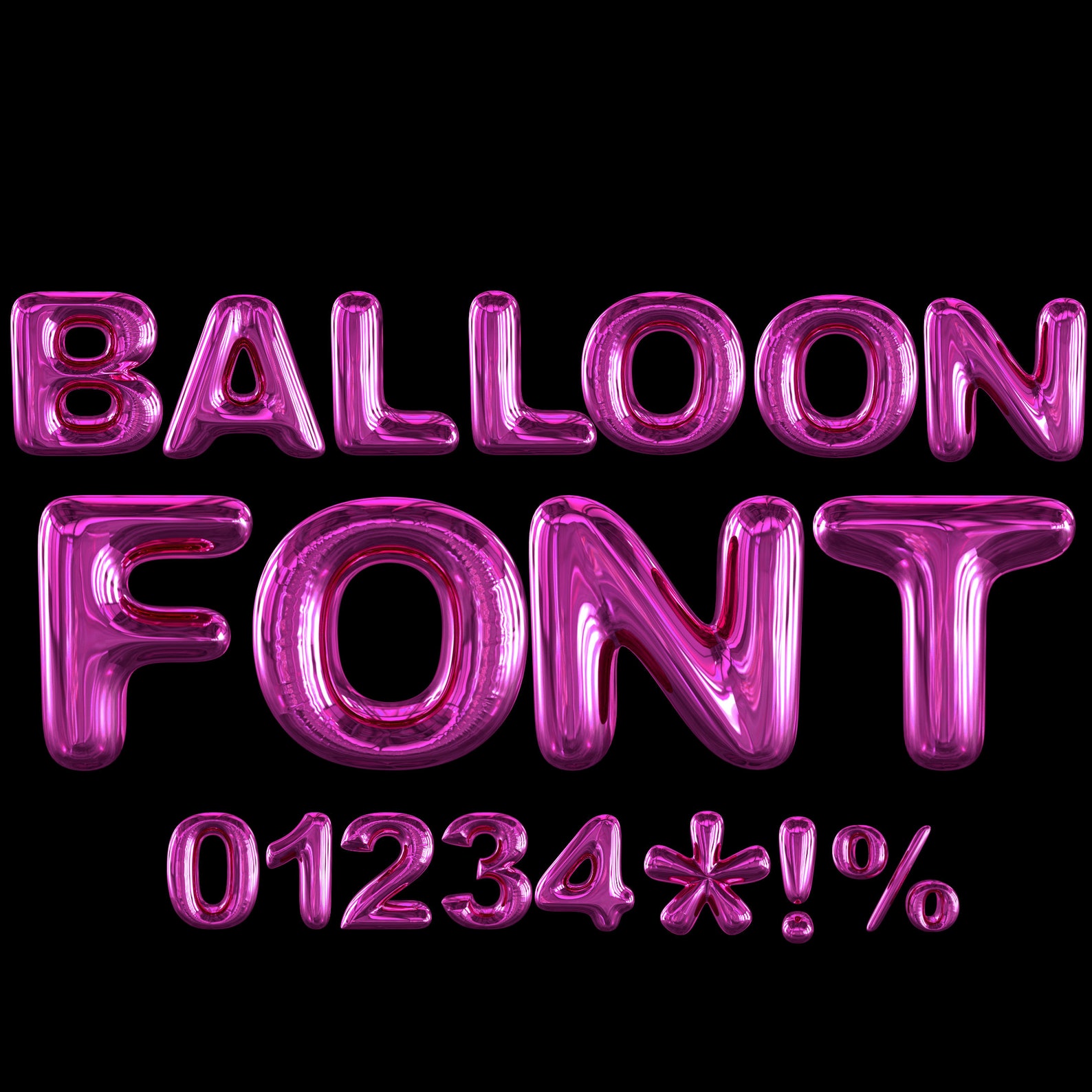 3D Balloon Letters Clipart PNG SVG Bundle, Bubbly Font, Bubbly Alphabet ...