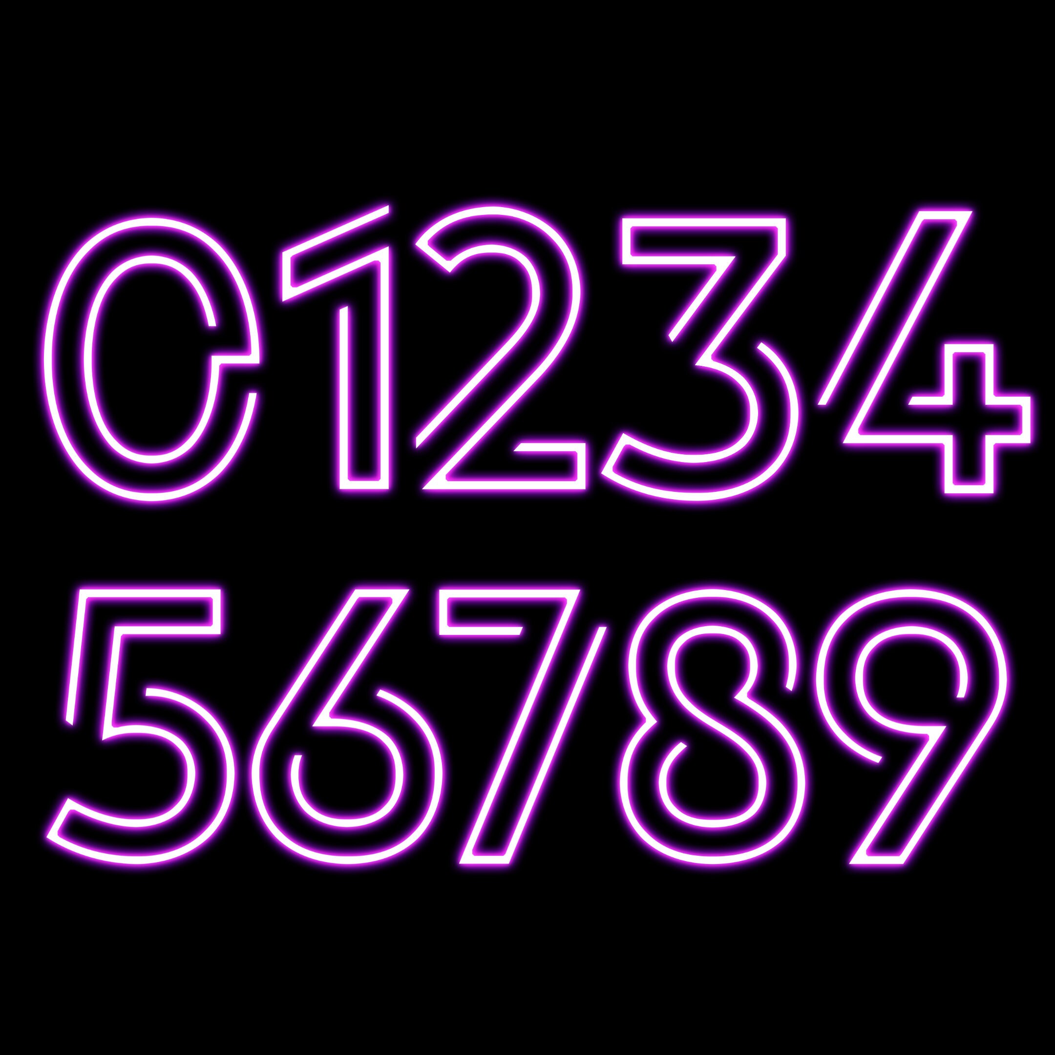 Pink Neon Letters PNG SVG Clipart Bundle, Neon Alphabet, Neon Font Svg ...