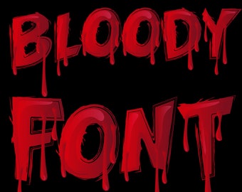 Bloody Alphabet Svg Bundle, Bloody Font Svg, Horror Font Svg, Blood ...