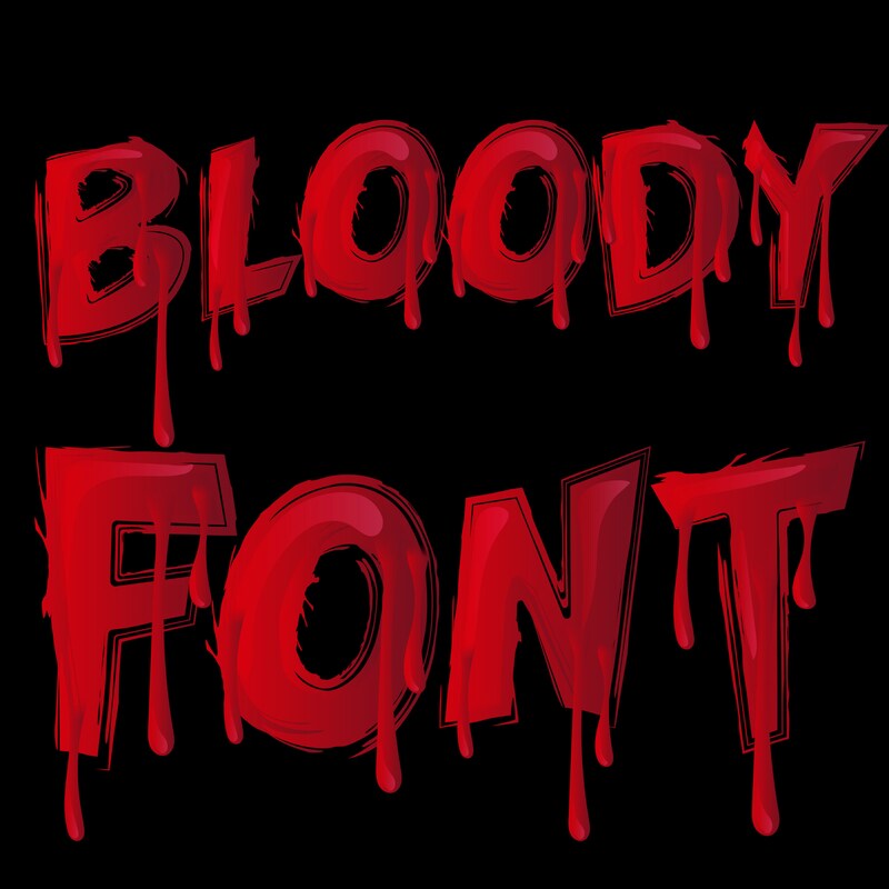 Bloody Letters - Etsy