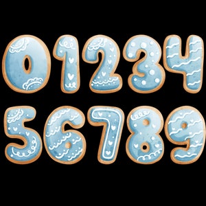 Cartoon Cookies Letters Clipart PNG SVG Bundle, Cookie Font, Cookie ...