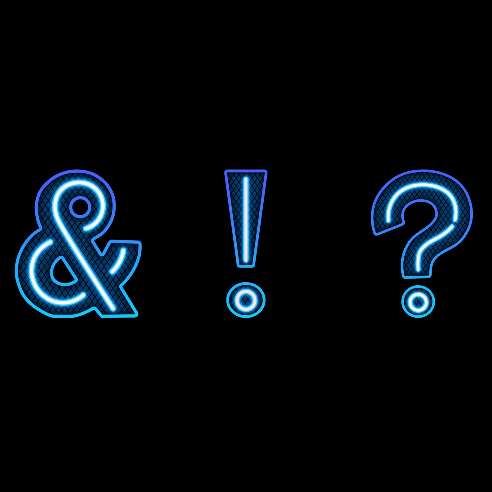 Blue Neon Letters PNG SVG Clipart Bundle, Neon Alphabet, Neon Font Svg ...