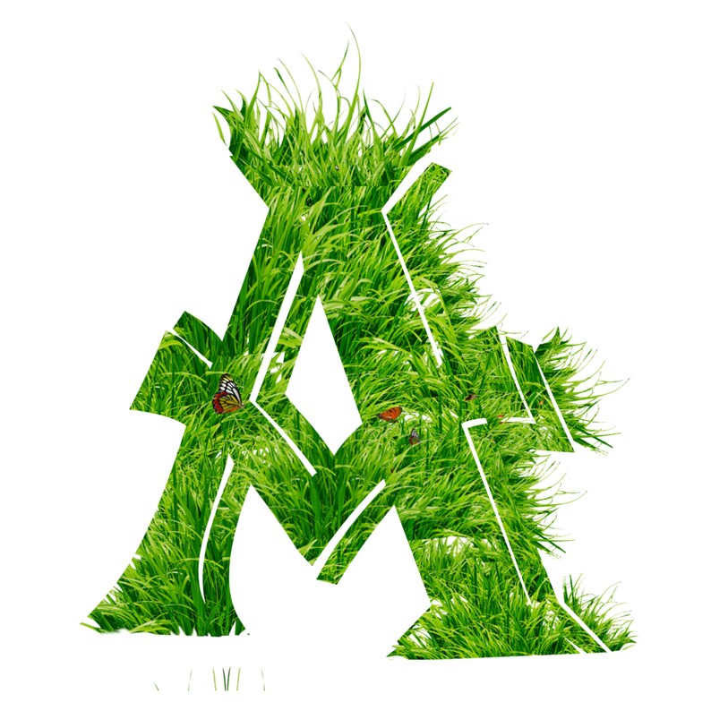 3D Grass Font Clipart PNG SVG Bundle, Grass Letters, Fluffy Alphabet ...