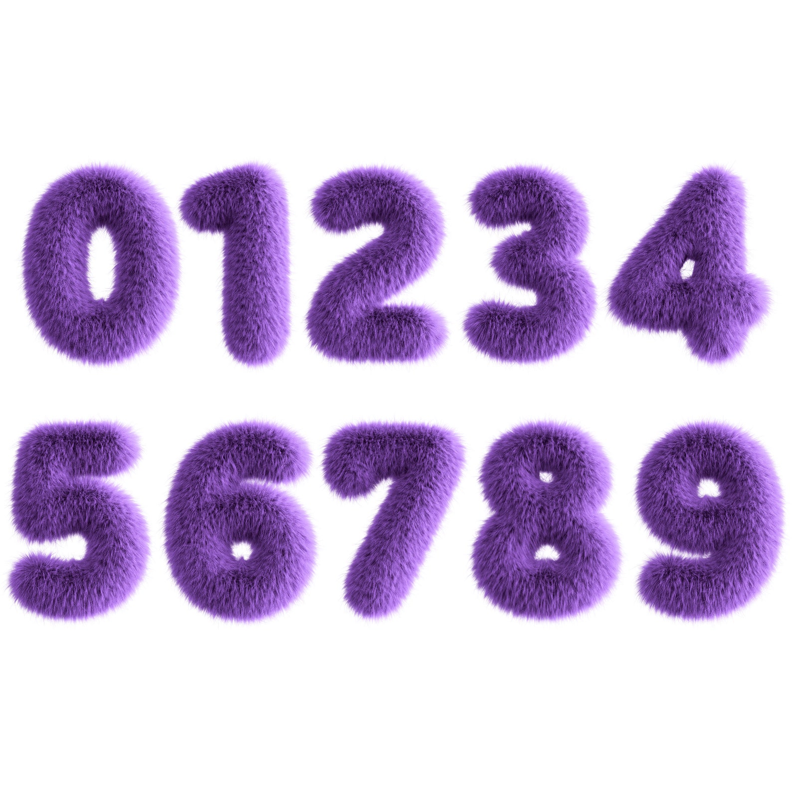 3D Furry Letters Clipart PNG SVG Bundle, Furry Font, Fluffy Alphabet ...