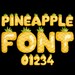 Pineapple Letters Clipart PNG SVG Bundle, Pineapple Font, Pineapple ...