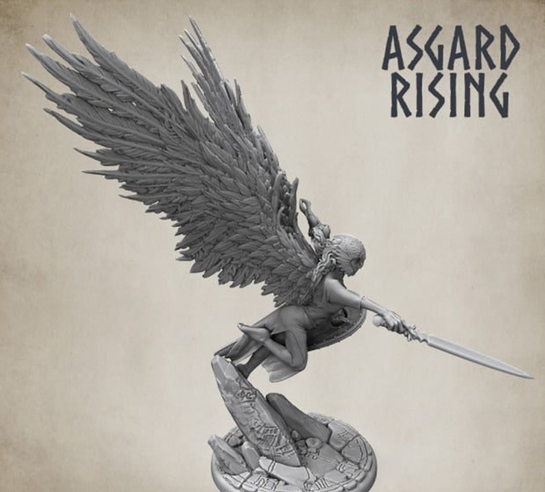 Winged Valkyrie 3D STL File 3D Design 3D Printer. - Etsy