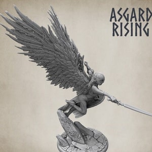 Winged Valkyrie 3D STL File 3D Design 3D Printer. - Etsy