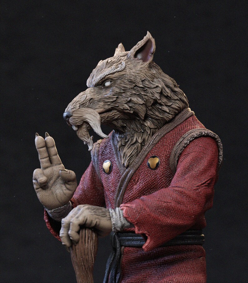 TMNT MR Splinter 3D STL File 3D Design 3D Printer. - Etsy