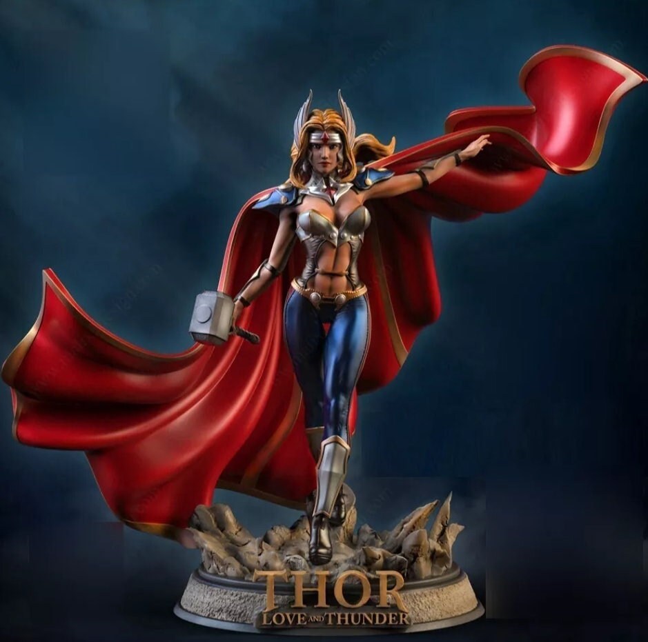 Lady Thor 3D STL File 3D Design 3D Printer. - Etsy