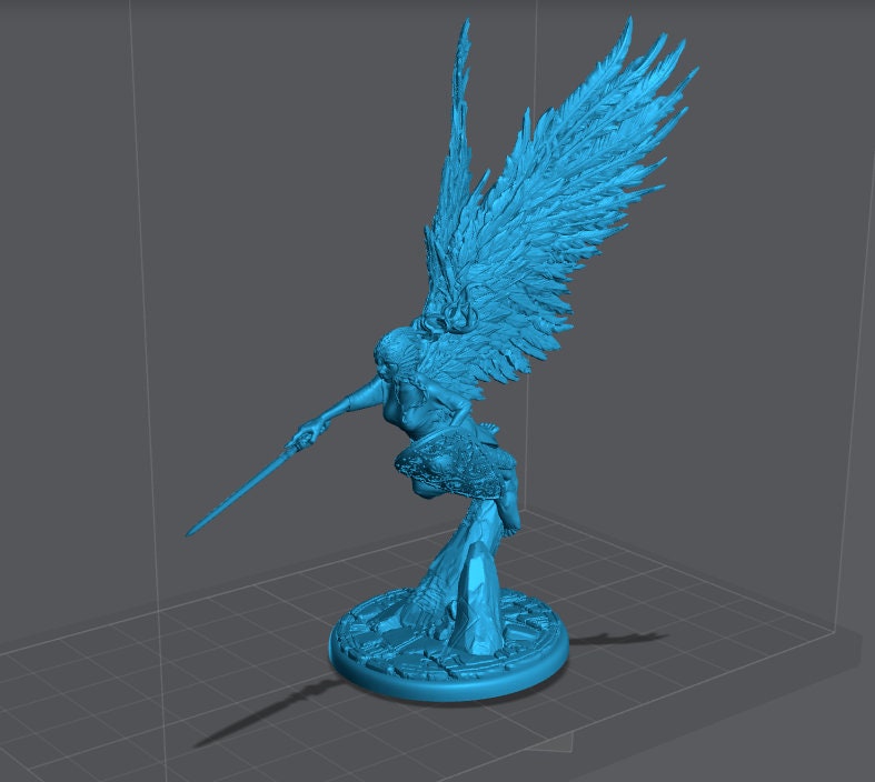 Winged Valkyrie 3D STL File 3D Design 3D Printer. - Etsy