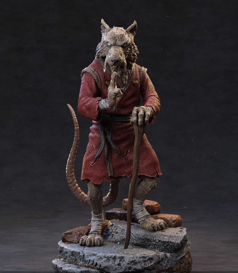 TMNT MR Splinter 3D STL File 3D Design 3D Printer. - Etsy