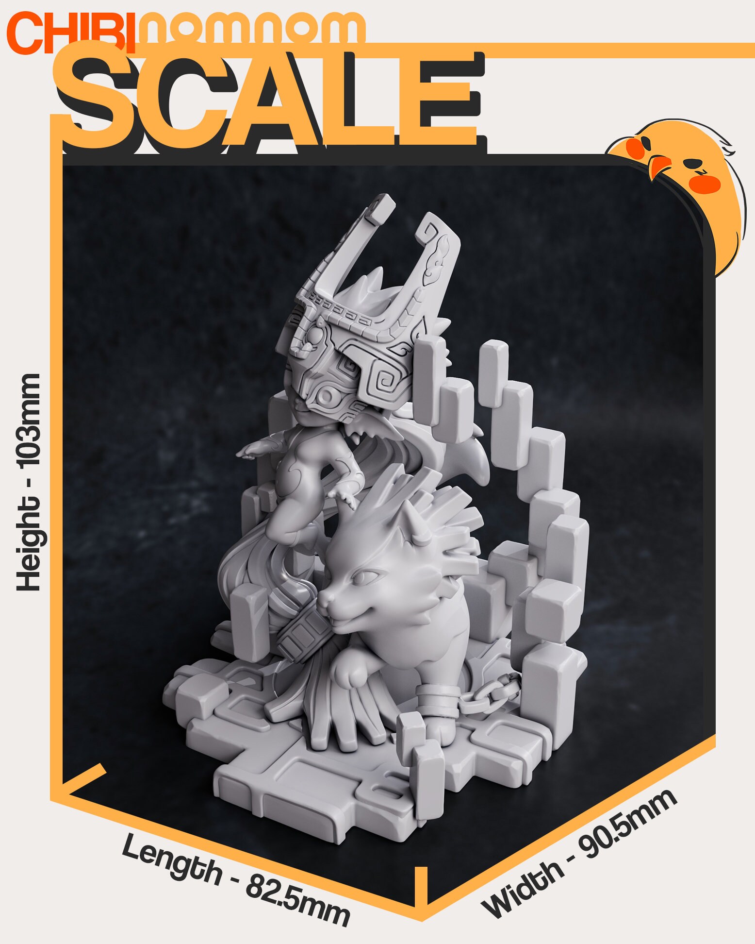 Chibi Midna 3D STL File 3D Design 3D Printer. ONLY SUPPORTED Version - Etsy