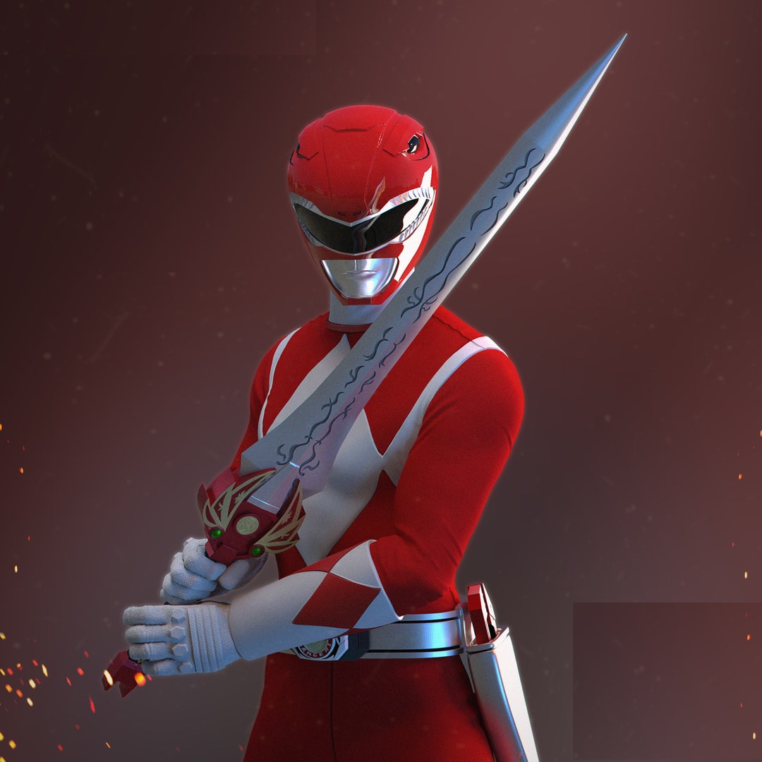 Power Rangers Red 3D STL File 3D Design 3D Printer - Etsy