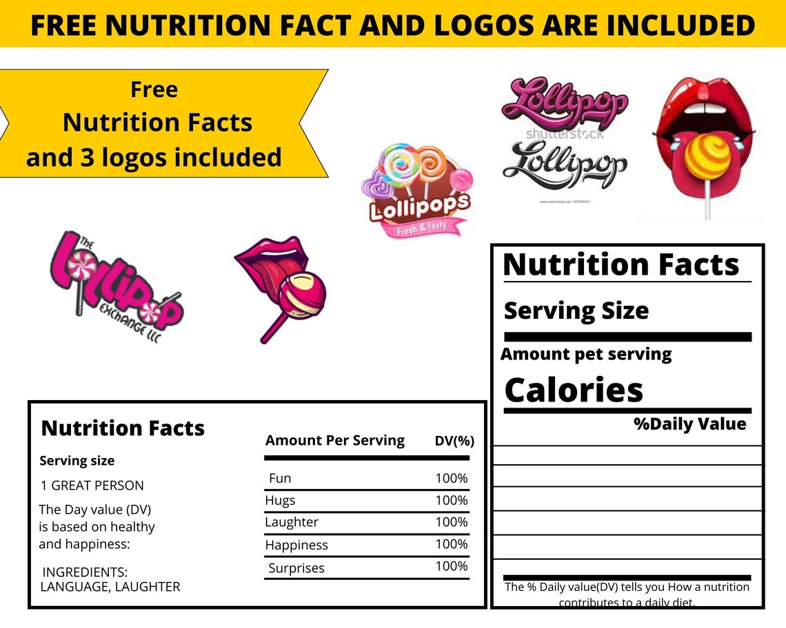 Editable Lollipop Label Templates | Lollipop Labels | Lollipop Party ...