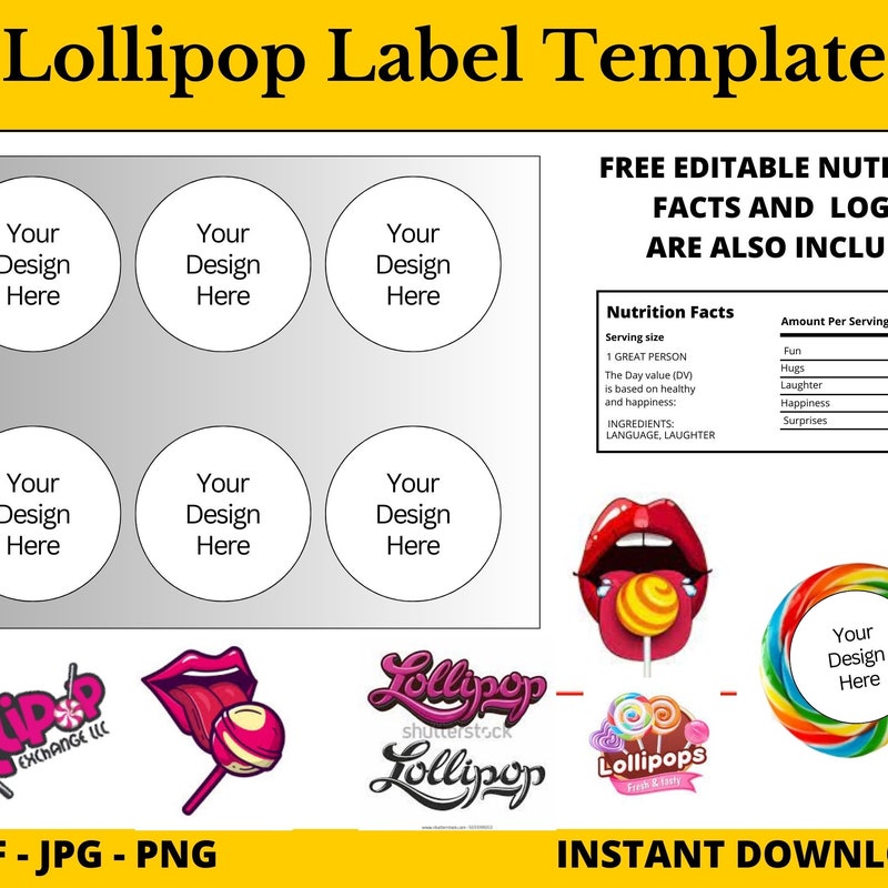 Lollipop Party Favor - Etsy