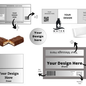 48 Party Favor Templates Digital Party Favors Bundles and Chip Bag ...