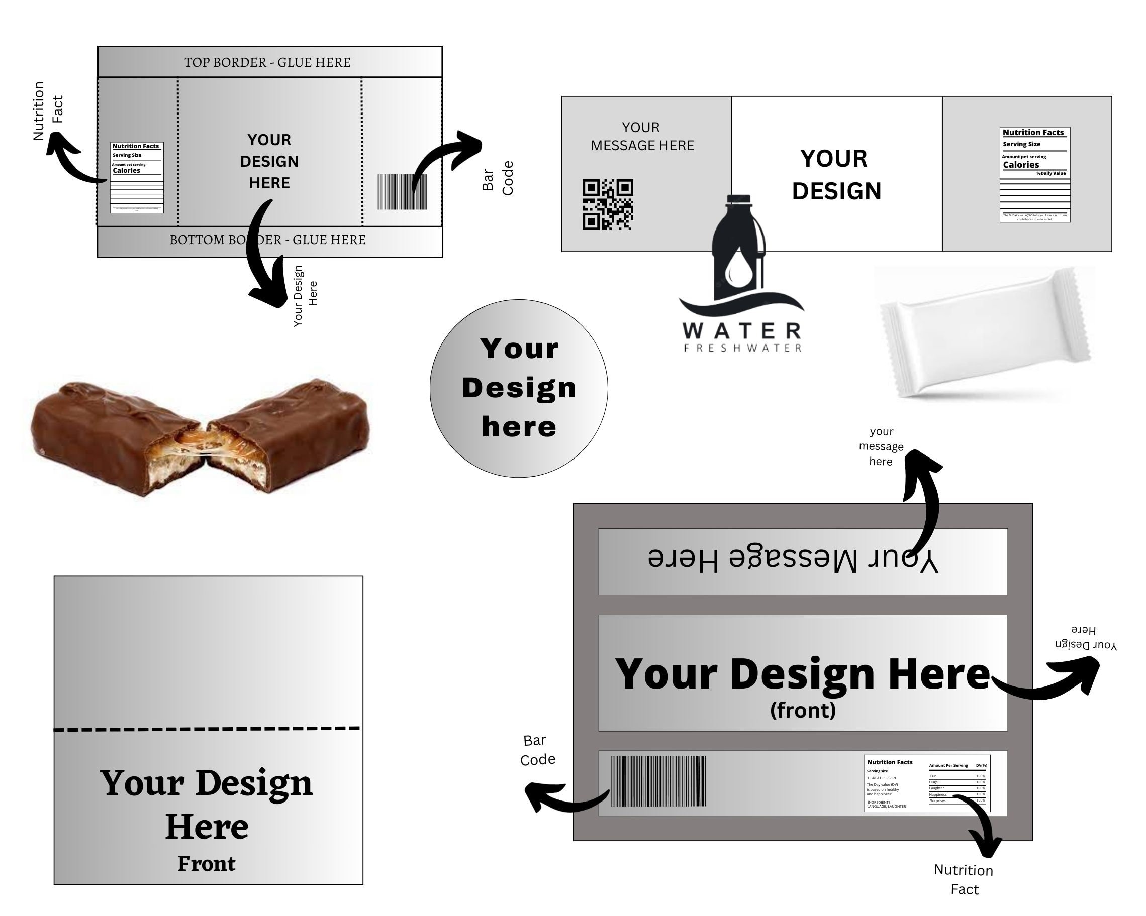 48 Party Favor Templates Digital Party Favors Bundles and Chip Bag ...