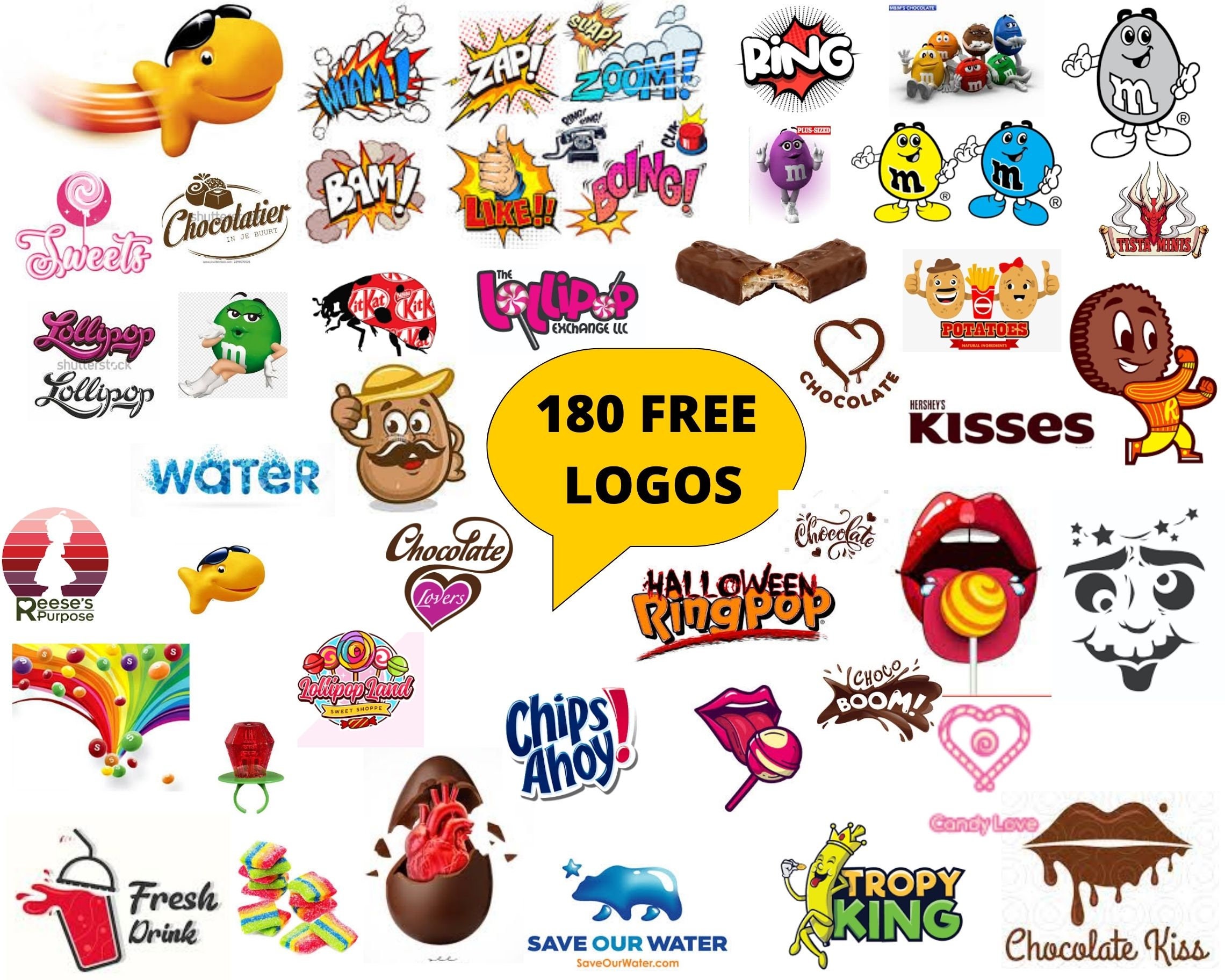 48 Party Favor Templates Digital Party Favors Bundles and Chip Bag ...