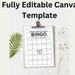 Editable Bingo Card Template, Custom Printable (PDF) - Etsy