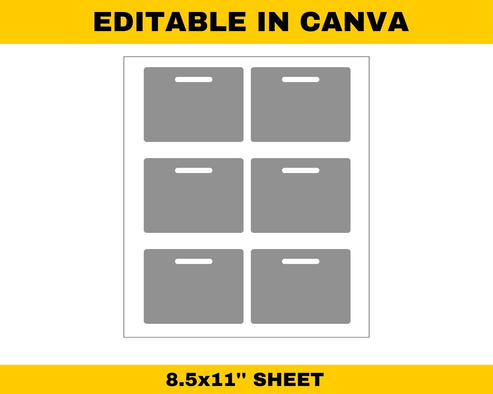 ID Badge Buddy Template, Id Badge Blank Template, Editable Badge Buddy ...