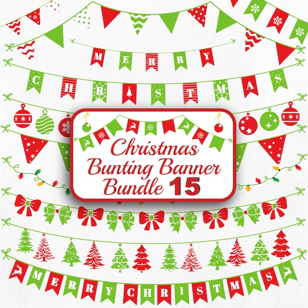 Merry Christmas Banner - Etsy