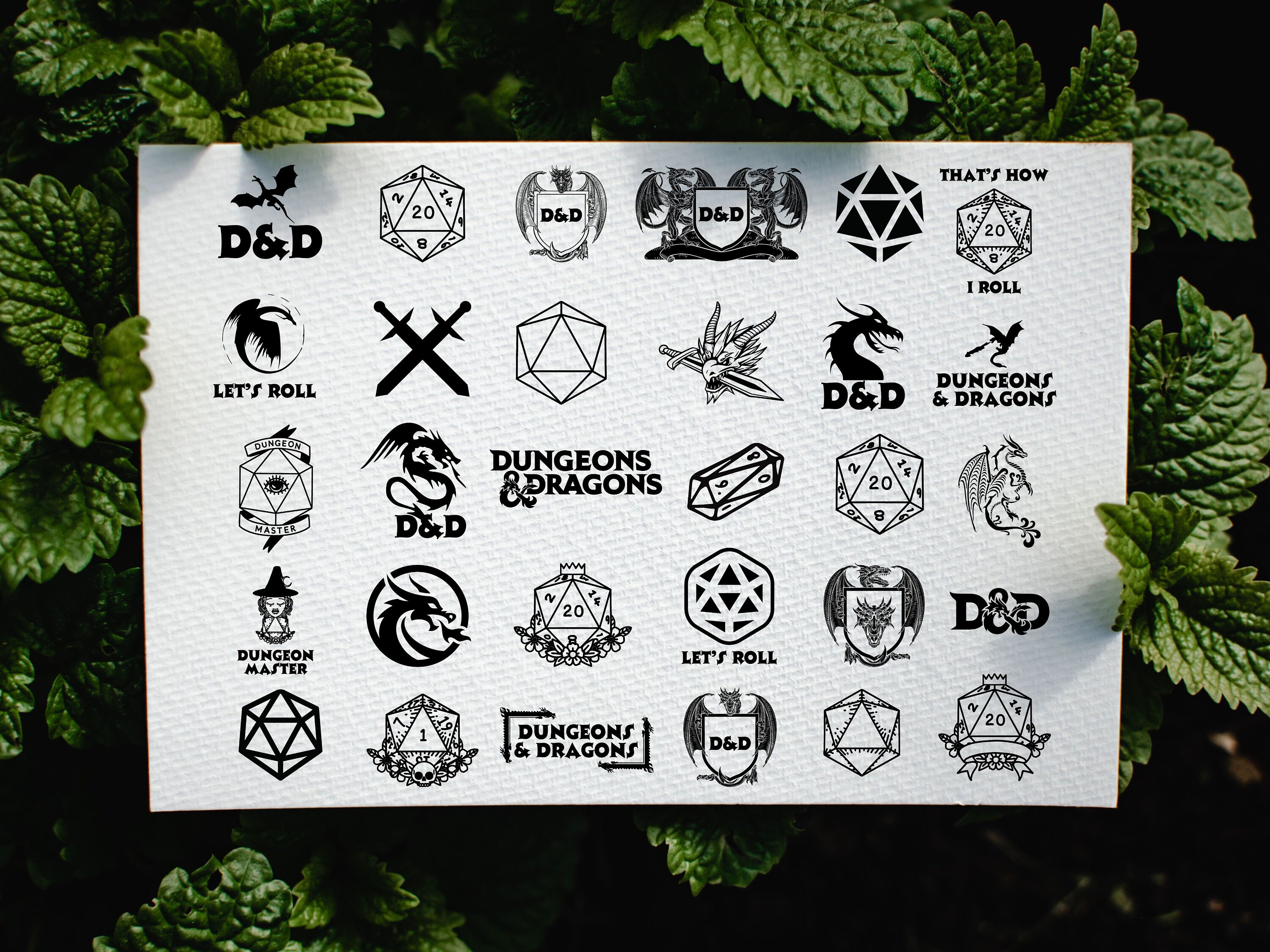 Dnd Svg Bundle, Dnd Png Bundle, Dnd Dxf Bundle, Dnd Silhouette Designs ...