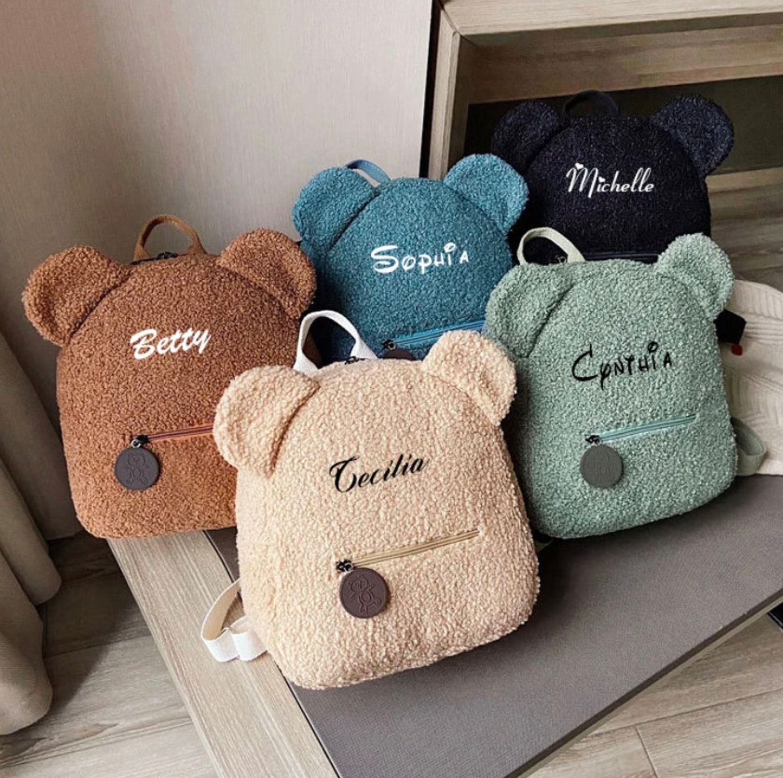 Personalised Baby-toddler Bear Backpack & Plush - Etsy