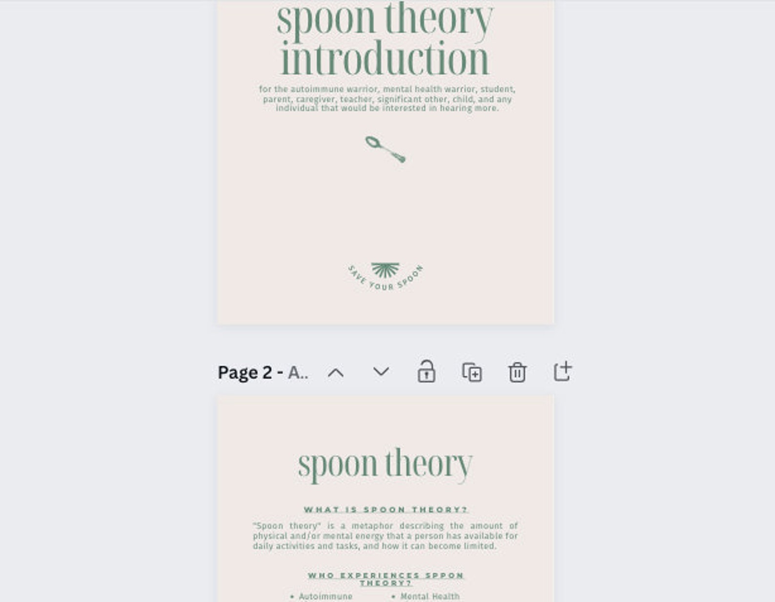 Spoon Theory Introduction and Planning Template | PDF | Autoimmune ...