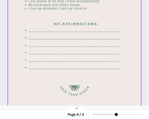 Spoon Theory Introduction and Planning Template | PDF | Autoimmune ...