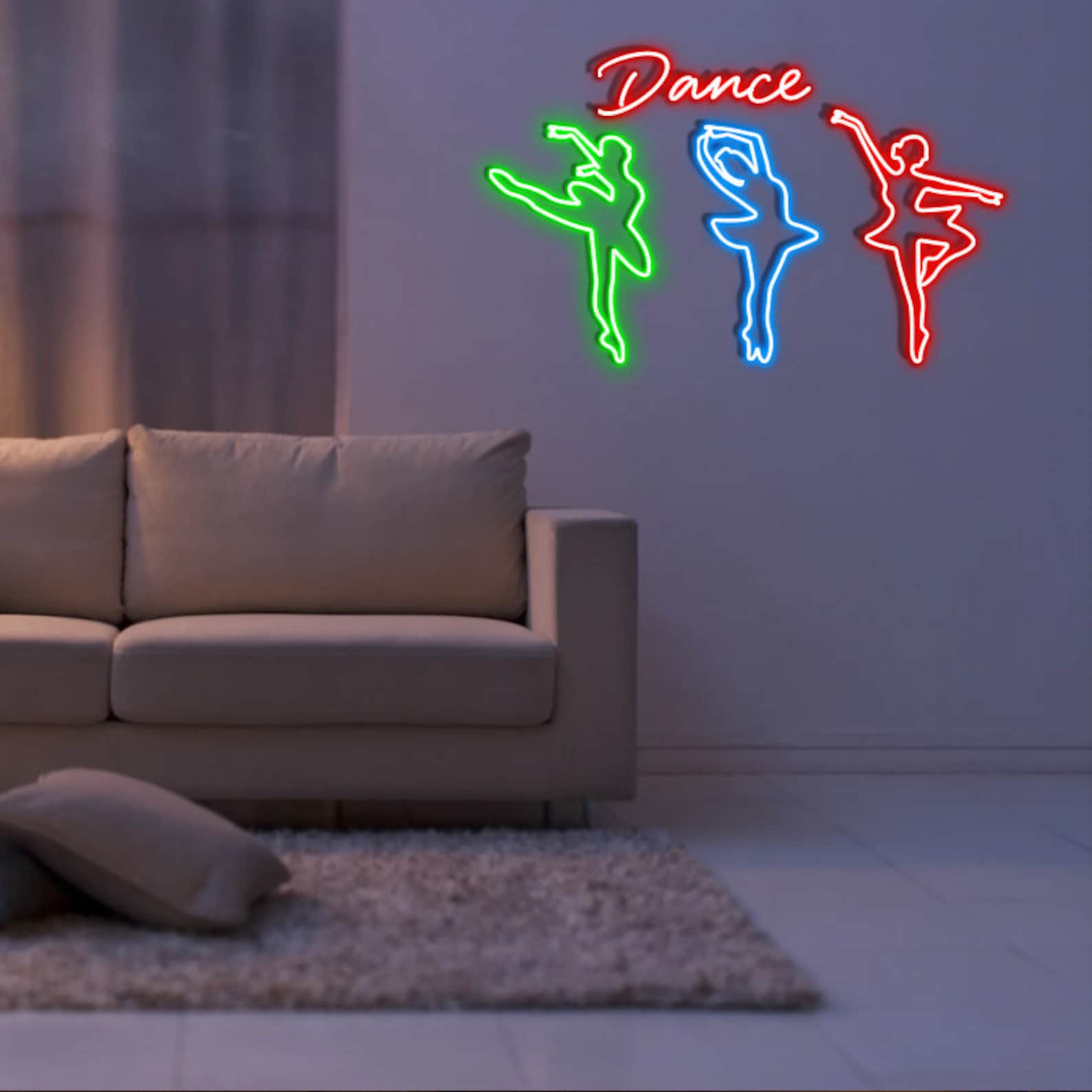 Ballet Dancer Neon Sign Ballet Dance Neon Custom LED Neon - Etsy