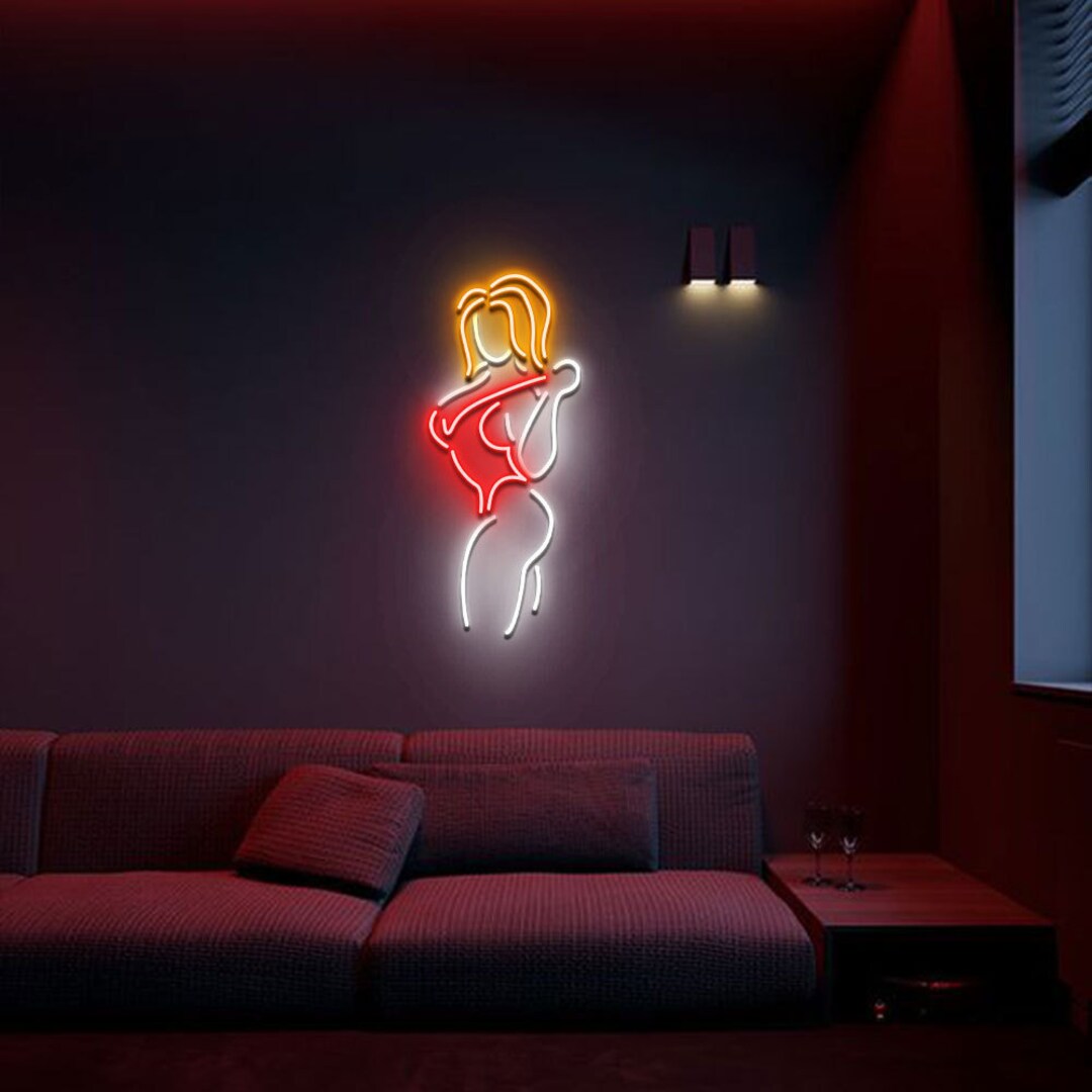Sexy Body Led Neon Sign Female Woman Figure Led Lights Wall Etsy