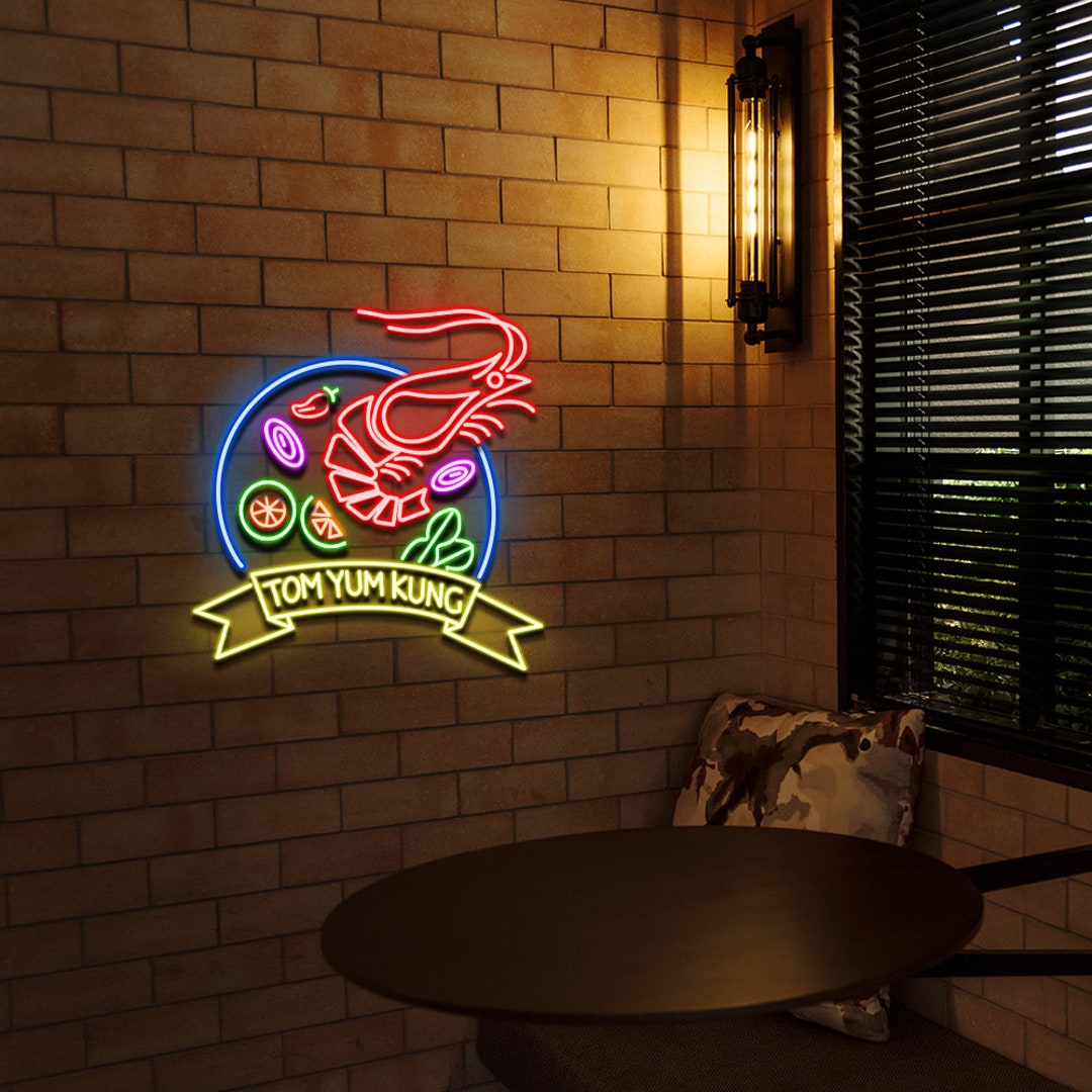 Shrimp Neon Sign Shrimp Led Sign Animal Neon Sign Custom - Etsy