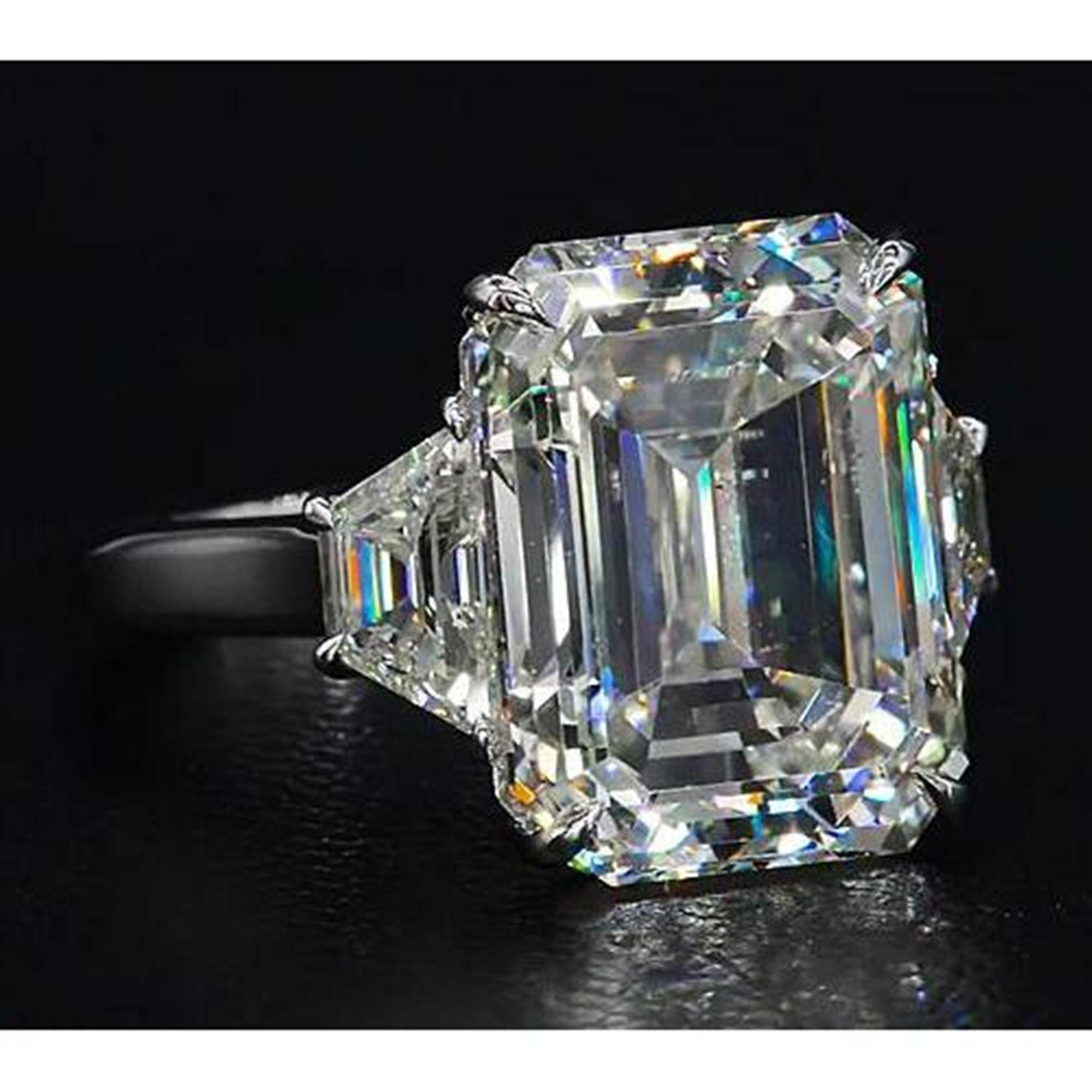 Elizabeth Taylors Emerald-cut Diamond Engagement Ring in Sterling ...