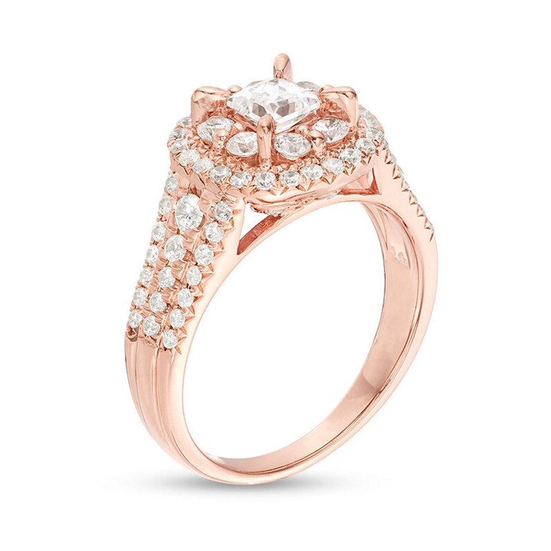 Stunning 1 CT Princess-cut Diamond Frame Multi-row - Etsy