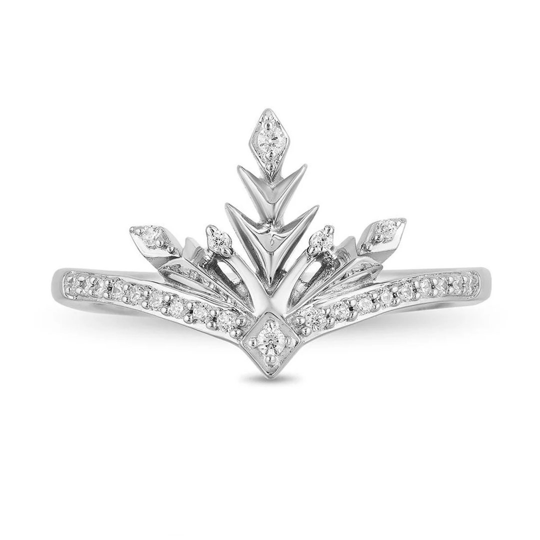 Enchanted Disney Diamond Elsa Chevron Ring Gorgeous Elsa Snowflake ...