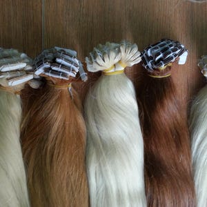 Caha Hair | 100g Tape in Hair Extensions (40 Tape/100g), Human Hair ...